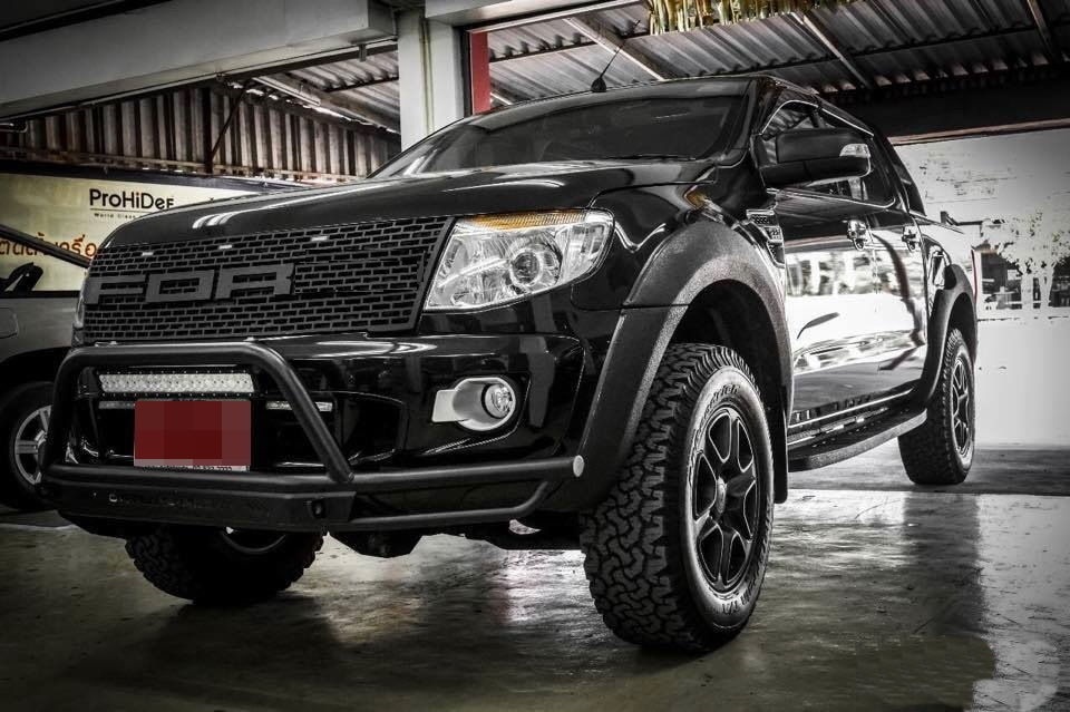 Fit For Ford PX Ranger T6 Grille Front Matte Black Bar T6 2012 - 2014 U ...