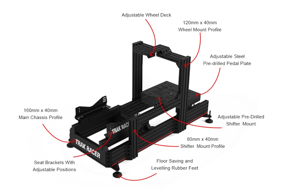 Trak Racer TR160 Mach 2 Racing Simulator Cockpit│FREE UK Delivery ...