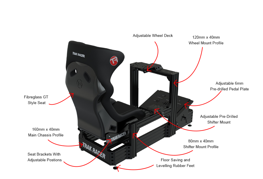 Trak Racer TR160 Racing Simulator Cockpit│FREE UK Delivery│Official ...